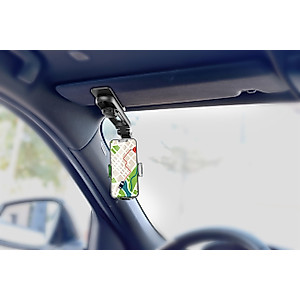 WUITIN Car Phone Holder, 360° Multifunctional Car Sun Visor Phone Holder Universal Adjustable Cell Phone Holder for Car Home Kitchen Compatible with Most Cell Phones