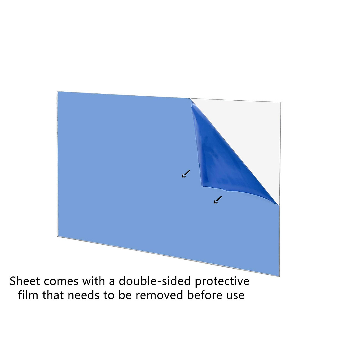 Clear Acrylic Plexiglass Sheet - 1/8" Thick Cast - 9" x 12"