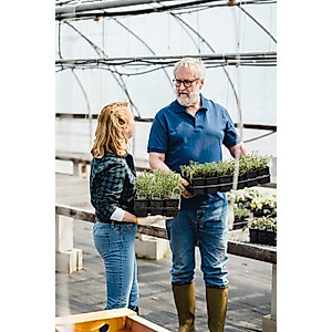 Cashger 10 Pack Plant Nursery Pots Sets 3" Thicken Soft Plastic Gardening Pot Little Planting Pots Seedling Cups with 10 PCS Labels, Humidity Lids and Trays