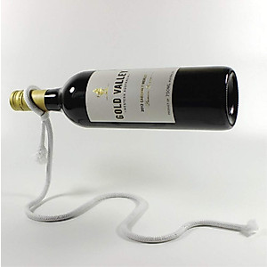 Fantasee Magic Suspending Rope Wine Holder, Floating Illusion Wine Rack Bottle Holder Novelty Gift for Kitchen Home Decoration (Suspending Rope)