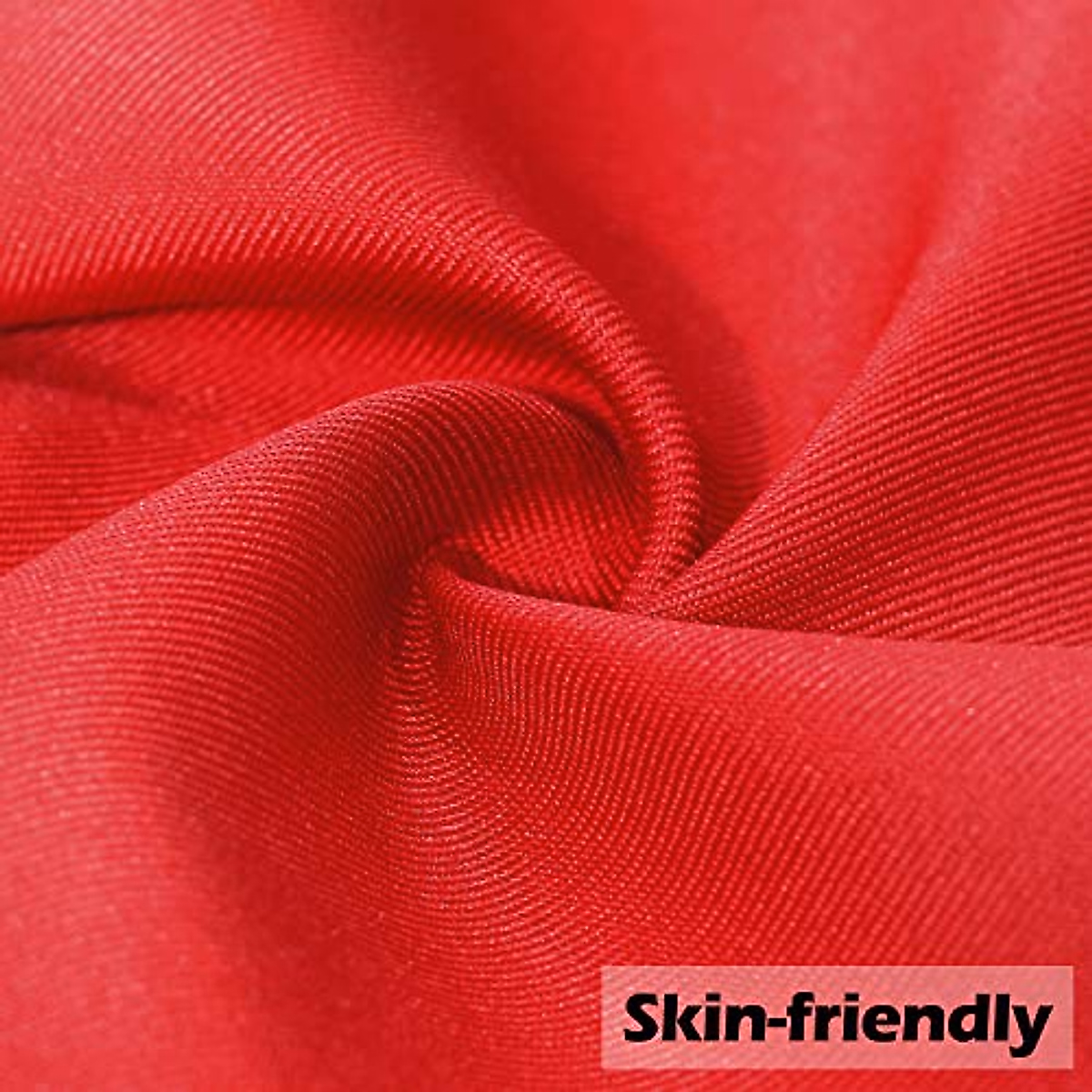 Novelty Place Kid's Apron with Chef Hat Set (3 Set) - Children’s Bib with Pocket Skin-friendly Fabrics - Cooking, Baking, Painting, Training Wear - Kid's Size (6-12 Year, Red)