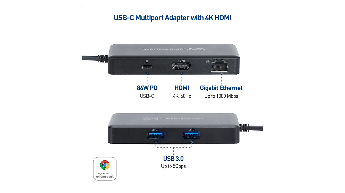 Cable Matters 4K USB-C Hub - Ultimate Multiport Adapter