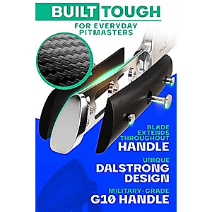 Dalstrong Chef & Cleaver Knife - 8 inch - The Crixus - Gladiator Series Elite - German HC Steel - Hybrid Razor Sharp Kitchen Knife - Black G10 Handle - Sheath Included - Chef Knife - NSF Certified