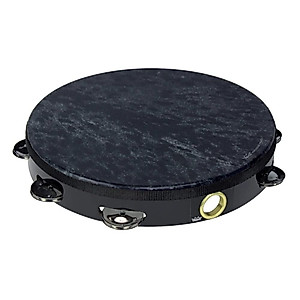 Remo Wild Tambourine - Skyndeep Black, 10" double row