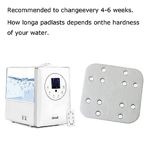 MEETOOT 20pcs Humidifier Descaling Pads for LV600HH, 55x50mm Humidifier Mineral Absorption Pads