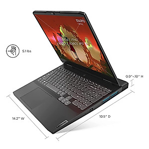 Lenovo IdeaPad Gaming 3 Laptop, 15.6" FHD IPS 120Hz, AMD 6-Core Ryzen 5 6600H(Beat i9-10980HK), GeForce RTX 3050, 64GB DDR5 RAM, 1TB NVMe SSD, WiFi 6, Backlit Keyboard, PDG HDMI, Win 11, Black