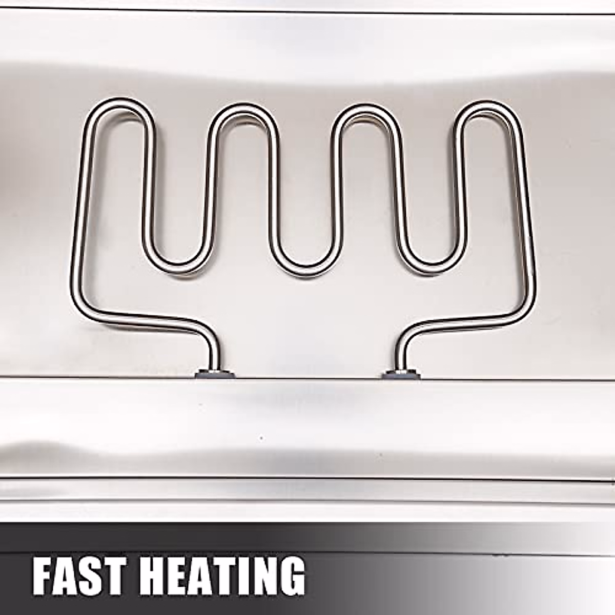 Electric Commercial Food Warmer,3-Pan Catering Food Warmer Steam Table Stainless Steel Bain Marie Buffet Countertop with Temperature Control & Lid for Parties, Catering