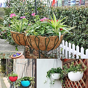 Benvo 24 inch Long Hanging Chains for Plants Flower Pot Basket Chains 3 Point Replacement Chain Hangers for Lanterns, Bird Feeders, Planters and Other Ornaments (Pack of 3)