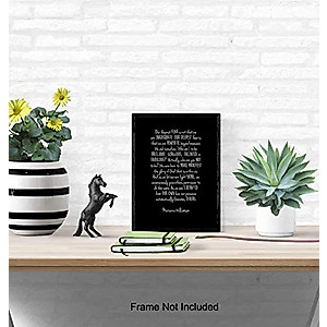 Marianne Williamson Deepest Fear Quote Wall Art Print - Perfect Home Decor for Office, Bedroom, Bathroom, Dorm - Inspirational, Motivational, Spiritual Gift for Women - Unframed 8X10 Photo