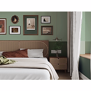 Dimoon 118''x17.7'' Green Peel and Stick Wallpaper Contact Paper Modern Self Adhesive Wall Paper Removable Renter Friendly Textured Solid Color Shelf Cabinet Vinyl Roll (118''x17.7'',Light Green)