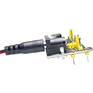 SQXBK 1-Pack MB102 Breadboard Power Supply Module and 9v Battery Clip with 2.1mm X 5.5mm Male DC Plug Assortment Kit for Arduino