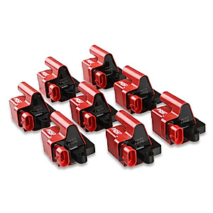 82648 MSD Ignition Coil - GM LS Blaster Series - L-Series Truck Engine - Red - 8-Pack