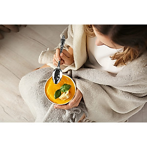 DecorRack 12 pieces Dinner Spoons, Food Grade Stainless Steel Spoons, 7.5 inches, Flatware for Home, Restaurant, Dishwasher Safe. (12 Pack)