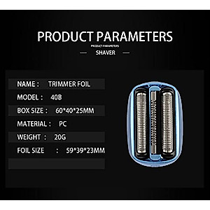 Replacement Shaver Foil Cassette Head For 40B For Braun CoolTec CT2s CT2cc CT3cc CT4s CT4cc CT5cc CT6cc