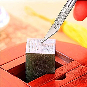 LinaLife 100PCS wholesale Excel Hobby Blade #4 Replacement Stainless Steel Hobby Blade Carbon Steel Craft Fine Knife Blades Hobby Knife Cutting Tool for Art Cutting, Sculpture, Scrapbooks