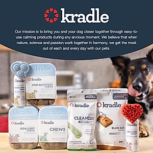 Kradle All Day Calming Bone Refill Kit, 28 Pack - Stress Relief Support for Dogs - Human Grade Calming Chews with Soothing Ingredients - Refills for All Day Calming Bone - Bacon Flavor