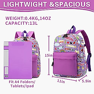 BEFUNIRISE Little Kids Toddler Backpacks for Boys and Girls Preschool Backpack With Chest Strap (Queen)