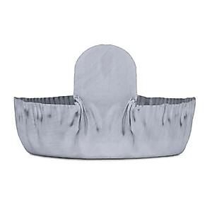 Cole-Parmer AO-01018-50 57 mm Aluminum Crimpled-Walled Weighing Dishes with Tab, 60 mL, 100/Pk