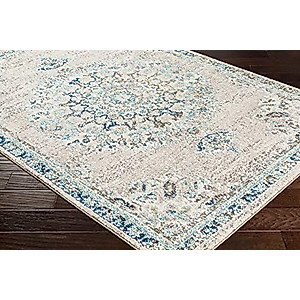 Artistic Weavers Kimber Area Rug 5'3" Round, Gray and Teal