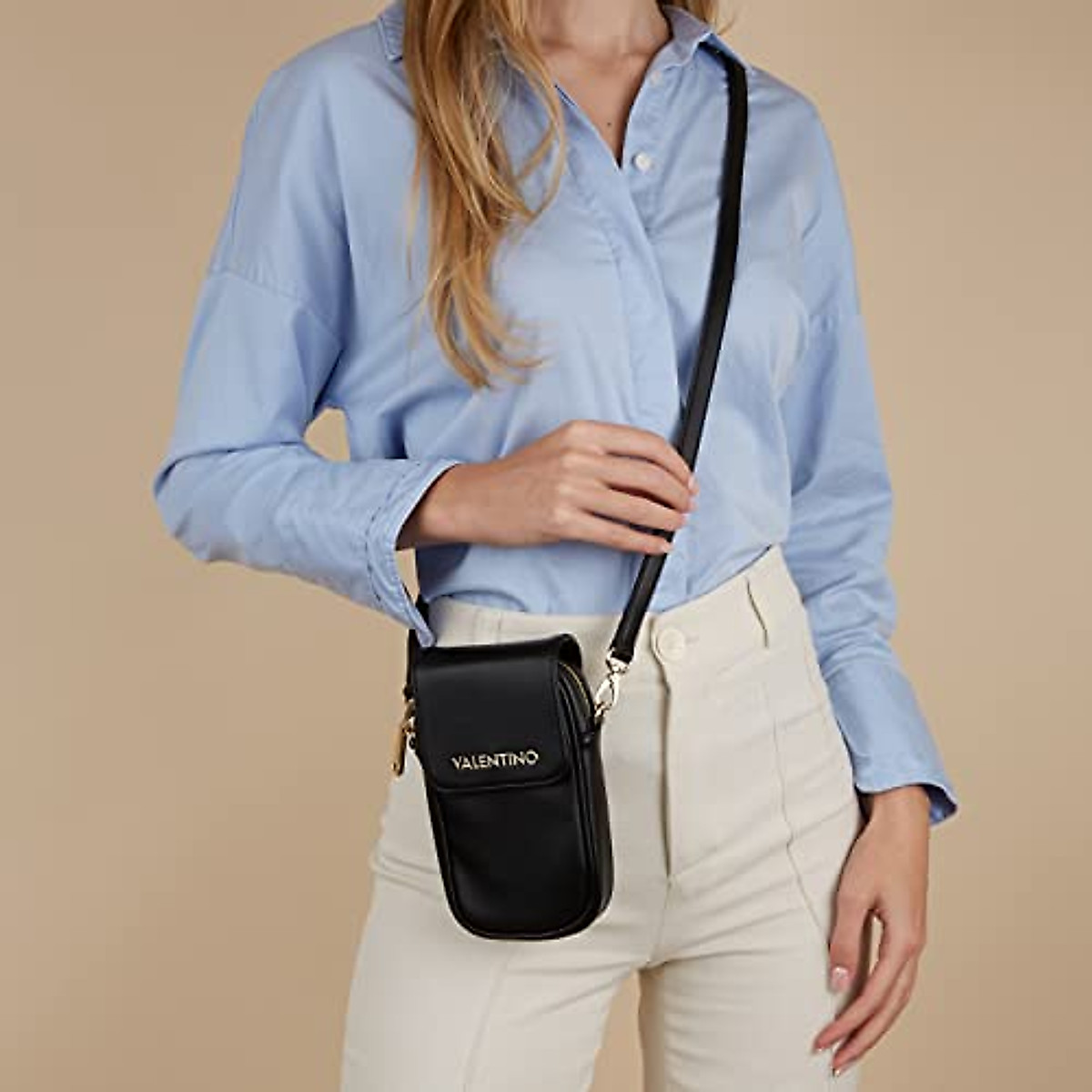 Valentino Woman 6 JC-Goulash Men's Backpack, Black, ÚNICA, Black