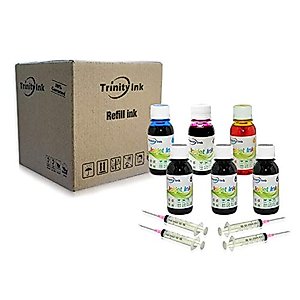 Trinity 600ml Refill Ink Compatible for HP Canon Brother Dell and All Others, Extra Black