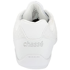 chassé Apex Cheerleading Shoes - White Cheer Shoes for Women (White, Size 7 Adult)