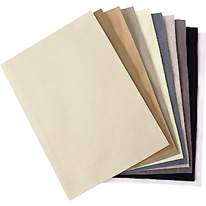 Sizzix Surfacez-Making Essential Felt Sheets 10PK (10 Colours Neutrals), Multicolour