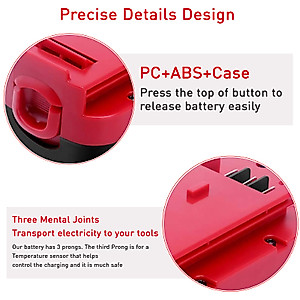 2-Pack [Upgraded to 3600mAh] HPB18 Replacement for Black and Decker 18V Battery Compatible with Black and Decker 18 Volt Battery Ni-Mh 244760-00 A1718 FS18FL FSB18 Firestorm Cordless Tools (Red)