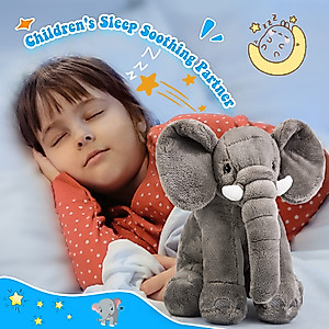 Stuffed Elephant Plush Animal Toy (12 x 9 x 15 inch)