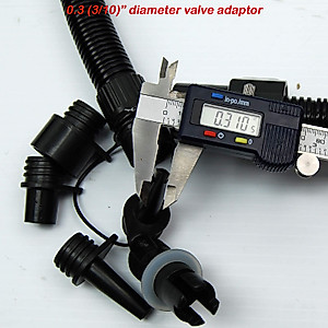 Nylon Air Hose Kit for Seamax 20PSI SUP Electric Air Pump (Version 2: SUP Hose with Multiple Adapters)