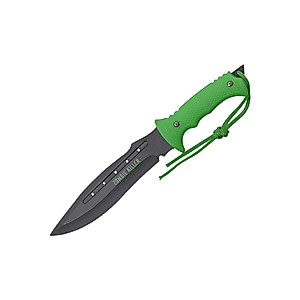 Wartech H-4732 Biohazard 13" Overall Zombie Black Blade with Neon Green Handle