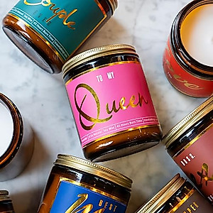 Best Couple Ever Candle, Soy Wax, Lavender |Gift for Christmas-Thank You Gift,Gift for Friends Family Romantic Couple Gifts Candles for Birthday, or Anniversary