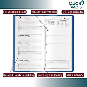 Quo Vadis 2024 Refill For IB Traveler Planner - Time Management Appointment Organizer