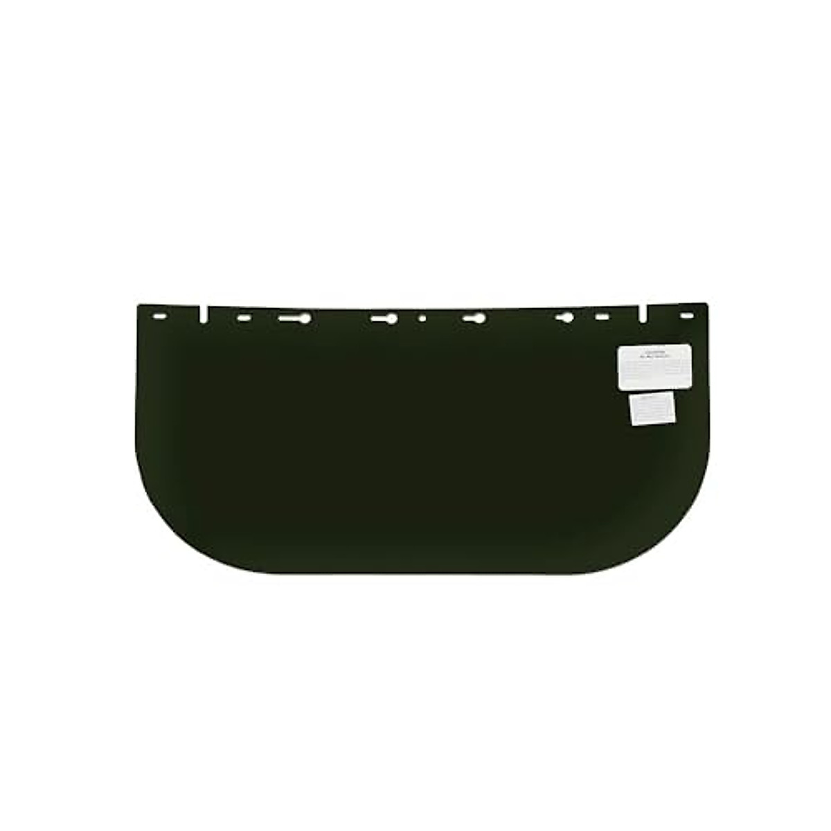 Sellstrom Face Shield Replacement Window for 390 Series Safety Face Shields, 8"x16"x 0.04", Uncoated Acetate, Dark Green Tint, S35120