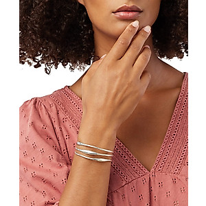 Lucky Brand Women's Simple Life Bar Cuff Bracelet, One Size