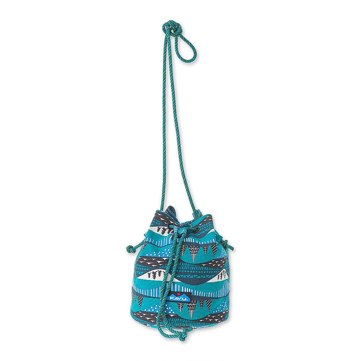 KAVU Bucket Bag Canvas Sling Purse Bag - Winterscape