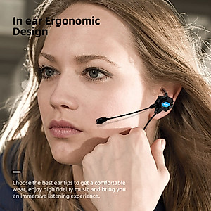 ACAGET Gaming Earbuds, USB C Headphones Wired in Ear Game Headset