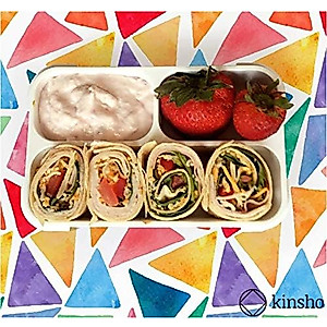 Snack Containers - MINI Bento Box, Small Lunch Boxes for Kids Toddlers Boys Girls, Leakproof 3 Compartment Containers for Meal or Snacks, Day-Care Pre-School Travel, BPA Free, 2 Pack Set Coral Blue