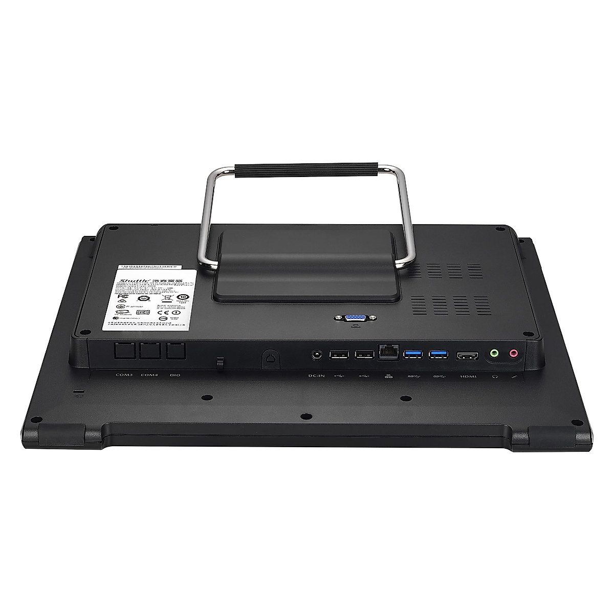 Shuttle XPC AIO X50V8 Black Embedded Intel Celeron 5205U All-in-One Barebone PC, Fanless, IP54 Certified, VESA Compatible, No RAM, No HDD/SSD, No OS