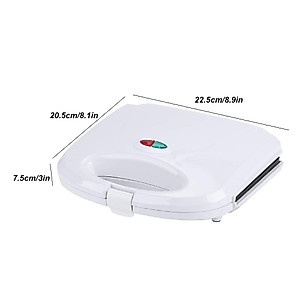 Yosoo Sandwich Maker, Multifunctional Electric Mini Sandwich Bread Maker Non?stick Toaster and Electric Panini Press Baking Pan with US Plug 110V 8.9x8.1x3in