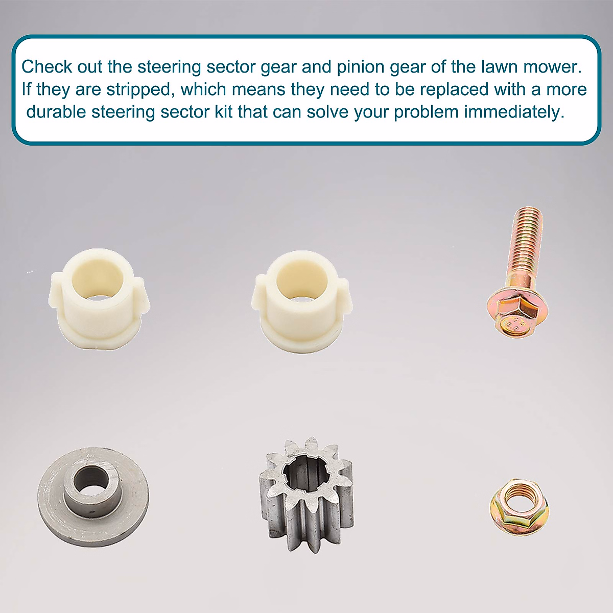 HQPASFY Steering Sector Pinion Gear Rebuild Kit Compatible with John Deere D Series Lawn Tractors Replaces# GX21924BLE, GX20053, GX20054, GX21994