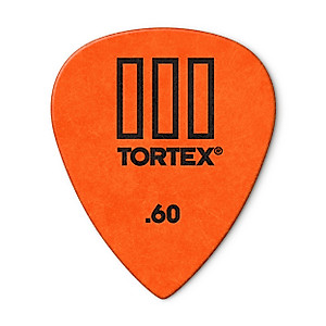 Dunlop Tortex® TIII, Orange, .60mm, 12/Player's Pack