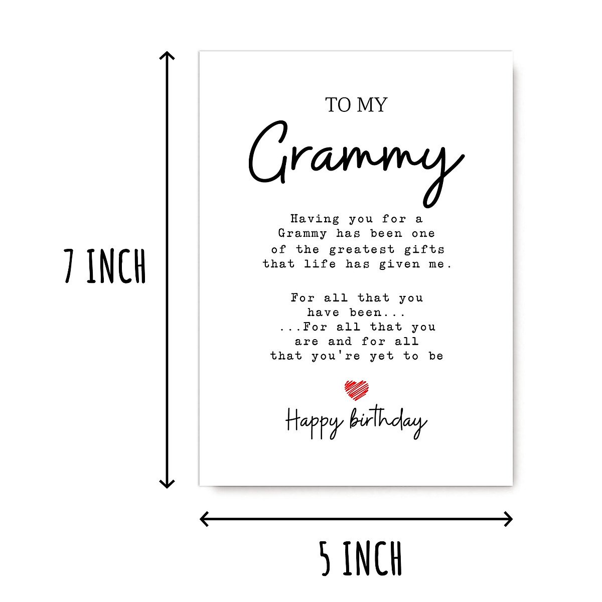 To My Grammy - Grammy Birthday Card - Grammy Is The Greatest Gifts In My Life - Birthday Card For Grammy - Gift For Grammy Card- Christmas Gifts For Grammy