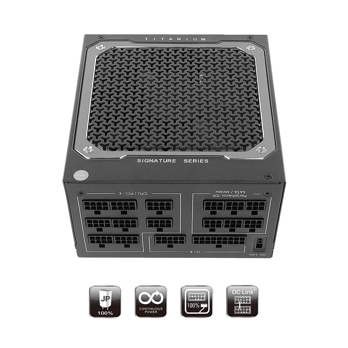 Antec Signature Series ST1000, 80 PLUS Titanium Certified, 1000W Full Modular with OC Link Feature, PhaseWave Design, Full Top-Grade Japanese Caps, Zero RPM Mode, 135 mm FDB Silence & 10-Year Warranty