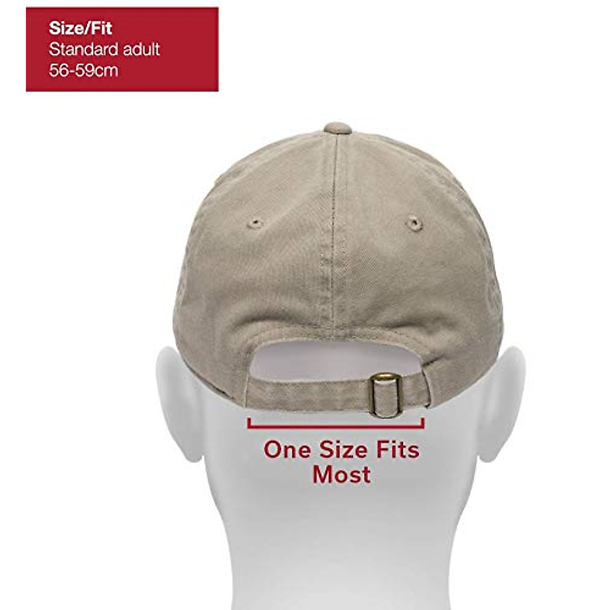Outdoor Cap Standard Mountain dad hat-unstructured soft cotton cap, Khaki, One Size