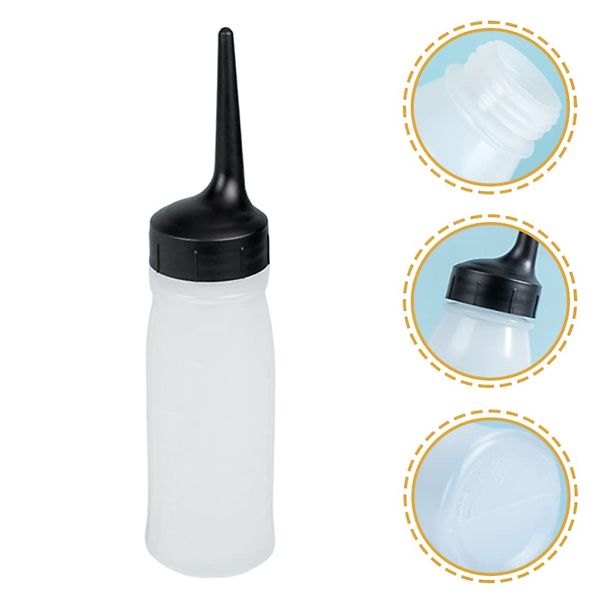 FRCOLOR 3pcs Dry Cleaning Bottle Hair Dye Bottle Hair Squeeze Bottle Hair Oil Applicator Hair Dye Bottle Applicator Salon Hair Dye Bottle Hair Dyeing Bottle Filling Plastic Bottle
