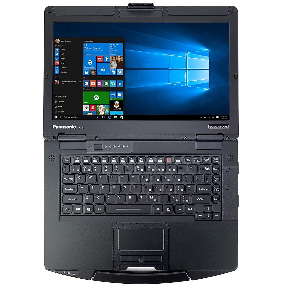 Panasonic Toughbook 54, CF-54 MK3, 14-inch FHD, Gloved Multi-Touch, Intel Core i5-7300U @ 2.60GHz, 16GB RAM, 256GB SSD, 4G LTE, Dedicated GPS, Webcam, Backlit Keyboard, Windows 10 Pro (Renewed)