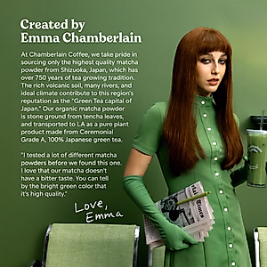 Chamberlain Coffee 100% Organic Matcha Japanese Green Tea Powder, Vegan, Gluten-Free 1oz tin