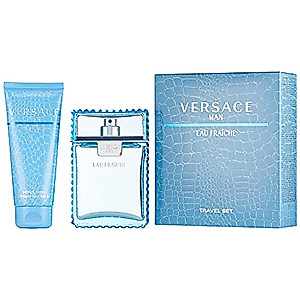 Versace Eau Fraiche Men Gift Set (Eau De Toilette Spray, Perfumed Bath and Shower Gel)