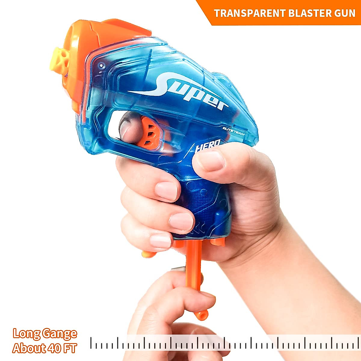 Pandahero 12 Small Gun Set for Nerf Party Supplies and Favors, for Boys' Birthday Bulk Nerf War Party Pack Bundle, Equipped with 12 Mini Pistol Blaster and 40 Foam Darts - for Kids, Teens, Adults